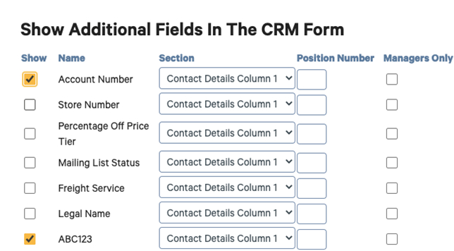 CRM custom fields – Cin7 Omni Help Center