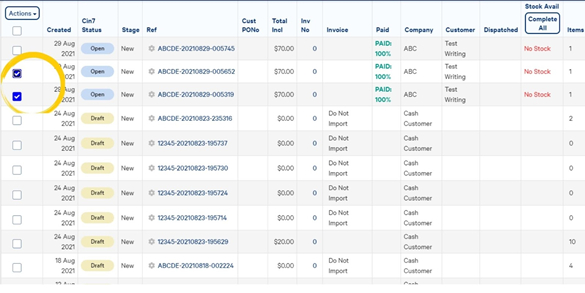 Merge sales orders – Cin7 Omni Help Center
