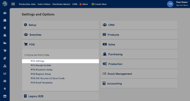 Set up POS gift vouchers – Cin7 Omni Help Center